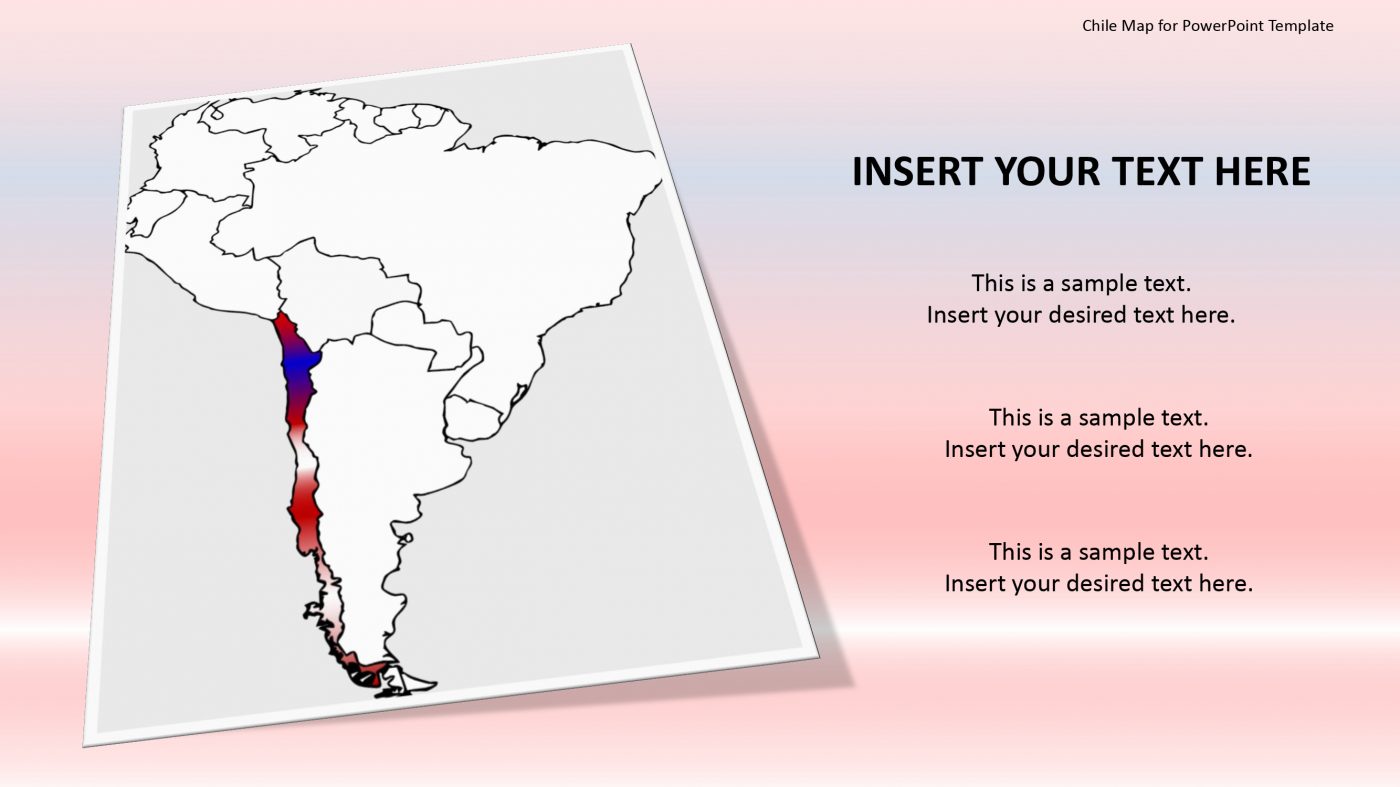 Chile Map for PowerPoint Template - Slidevilla