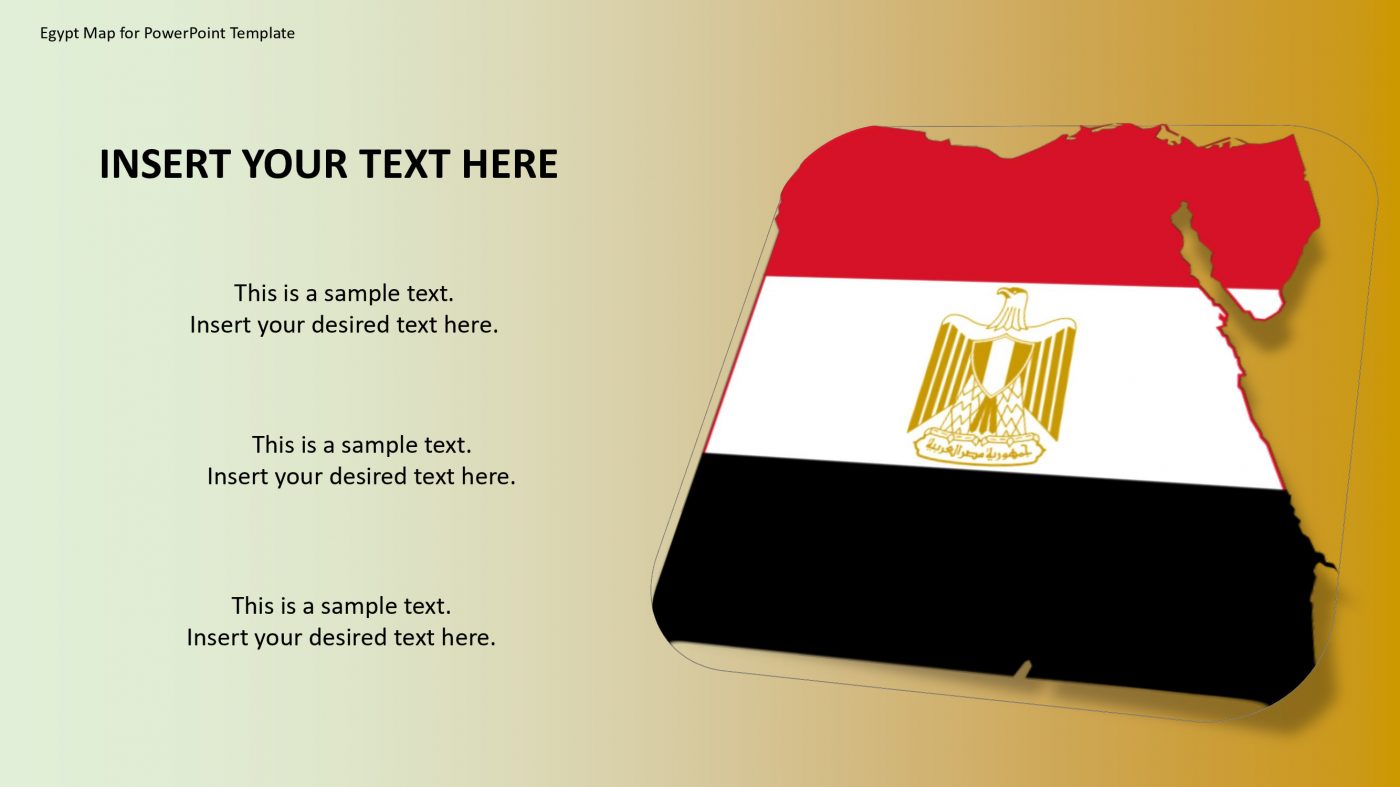 Egypt Map for PowerPoint Template: 100% Editable PPTx