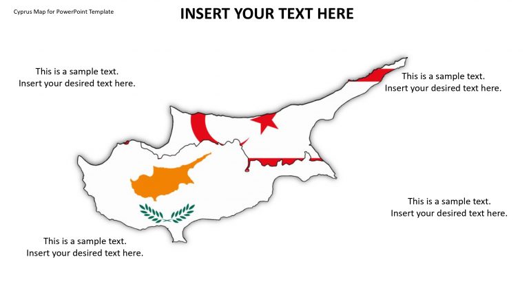 Cyprus Map for PowerPoint Template: 100% Editable PPTx