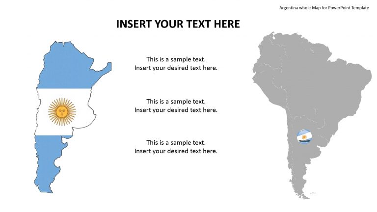 Argentina whole Map for PowerPoint Template - Slidevilla