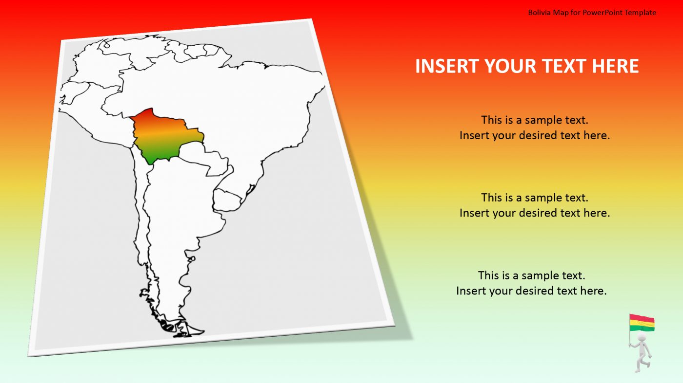 Bolivia Map for PowerPoint Template - Slidevilla
