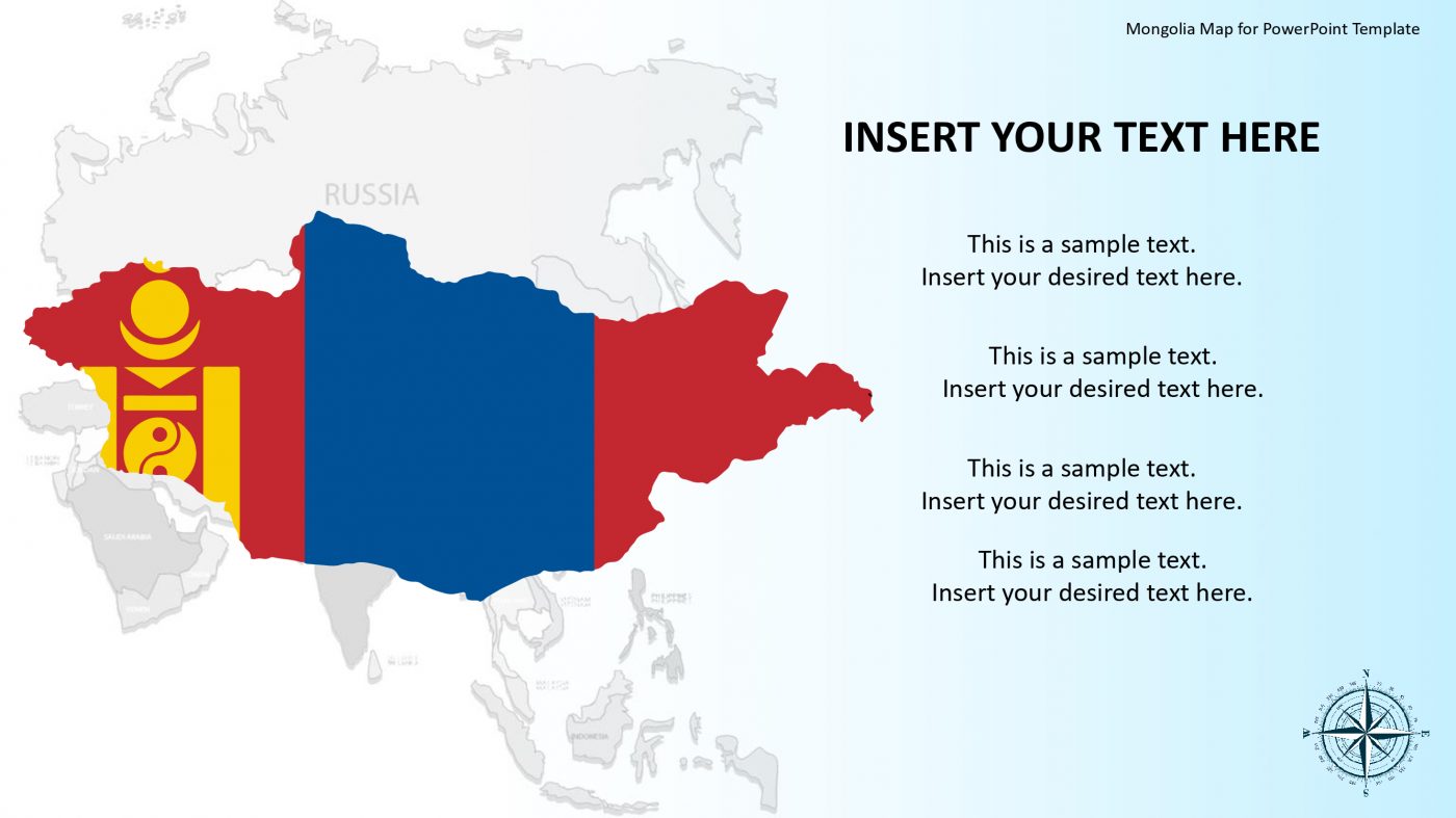 Mongolia Map for PowerPoint Template - Slidevilla
