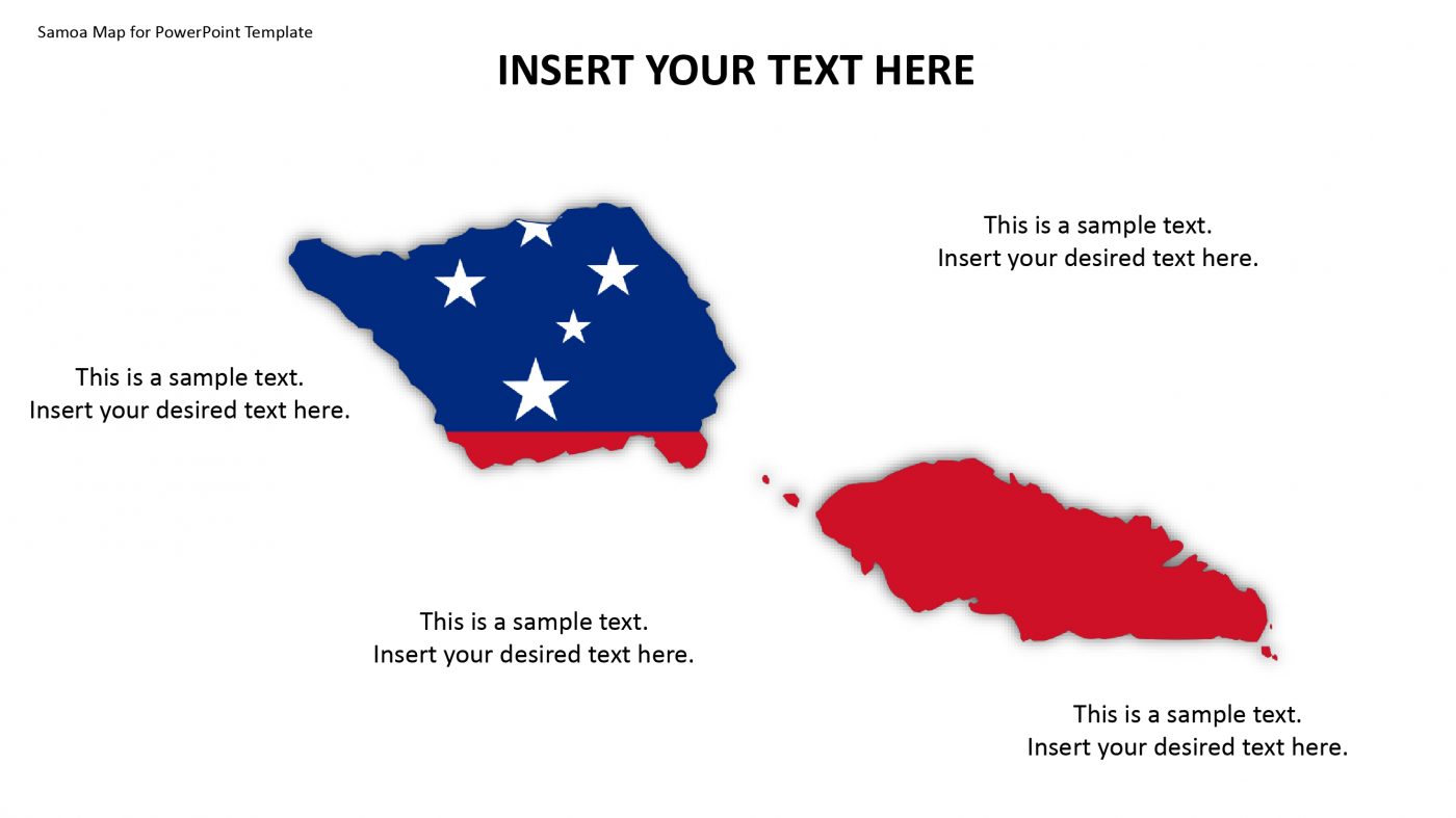 Samoa Map for PowerPoint Template: 100% Editable PPTx