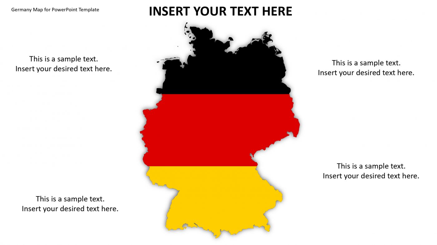 Germany Map for PowerPoint Template - Slidevilla