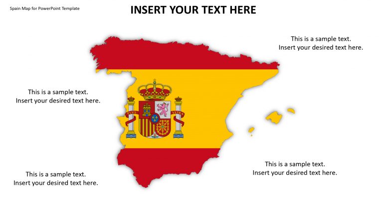 Spain Map for PowerPoint Template - Slidevilla