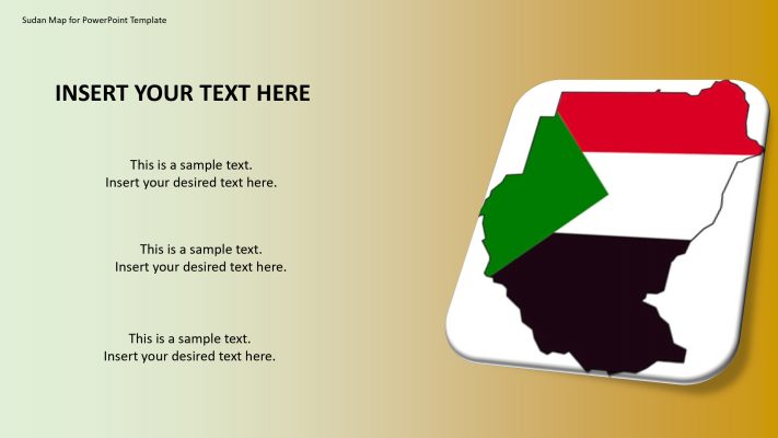Sudan Map for PowerPoint Template - Slidevilla