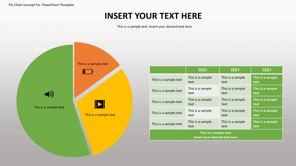 Pie Chart Concept For PowerPoint Template Slidevilla