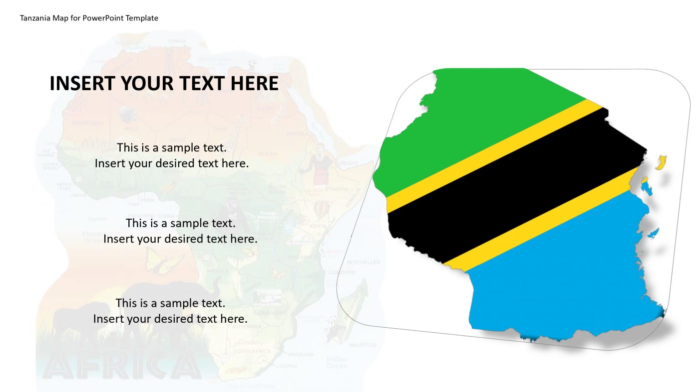 Tanzania Map for PowerPoint Template - Slidevilla