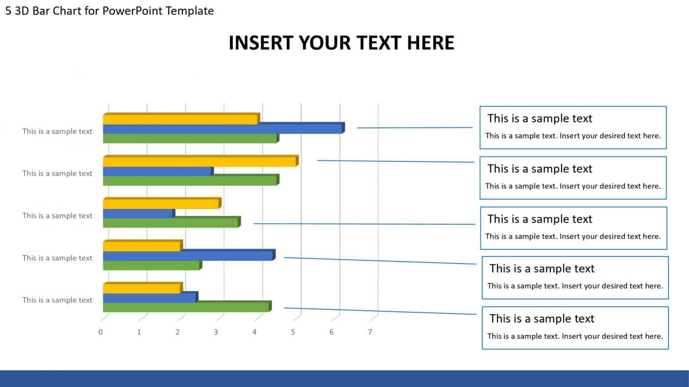 3D Bar Chart for PowerPoint Template - Slidevilla
