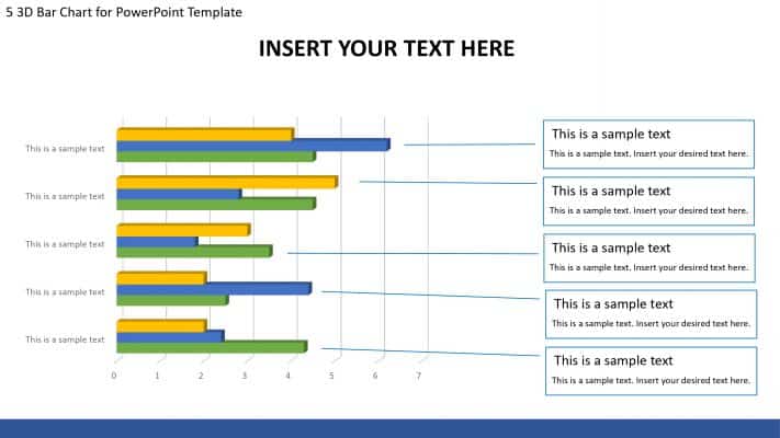 3D Bar Chart for PowerPoint Template - Slidevilla