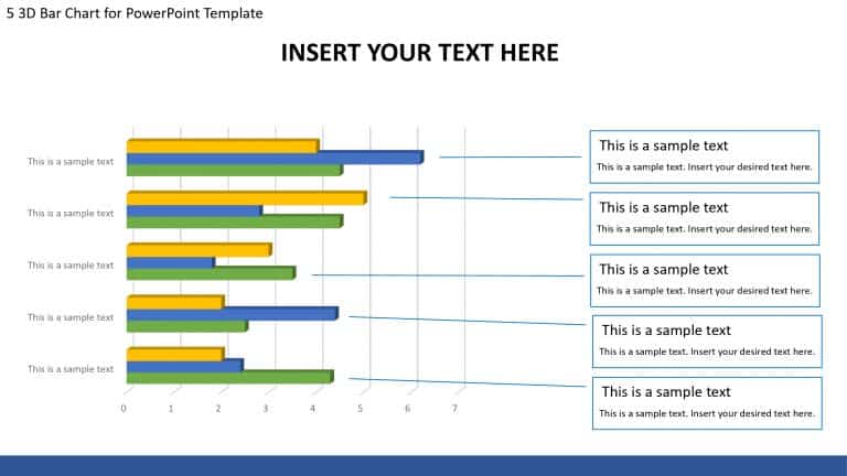 3D Bar Chart for PowerPoint Template - Slidevilla