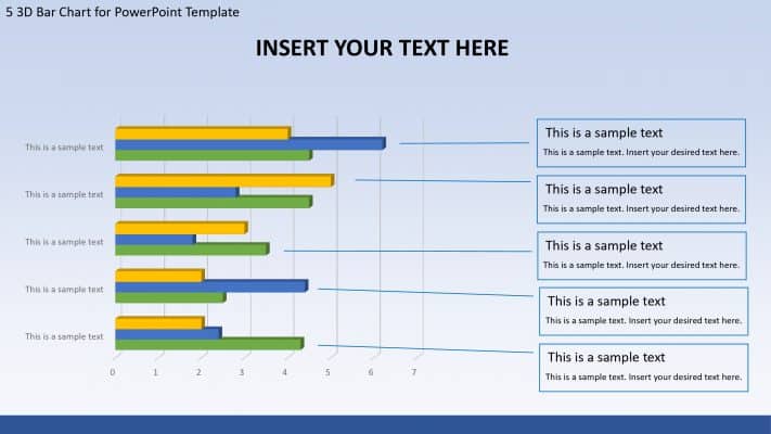 3D Bar Chart for PowerPoint Template - Slidevilla
