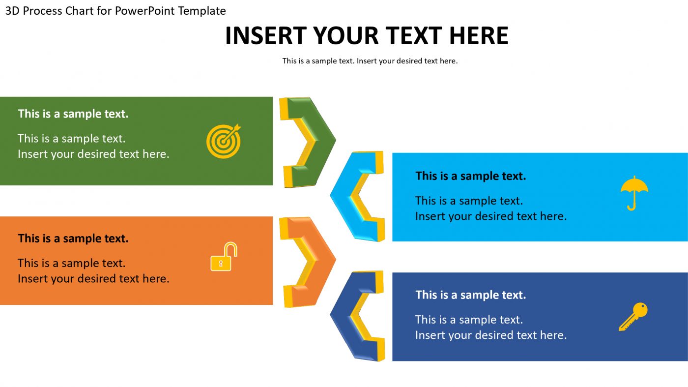 3D Process Flow Chart for PowerPoint Template - Slidevilla