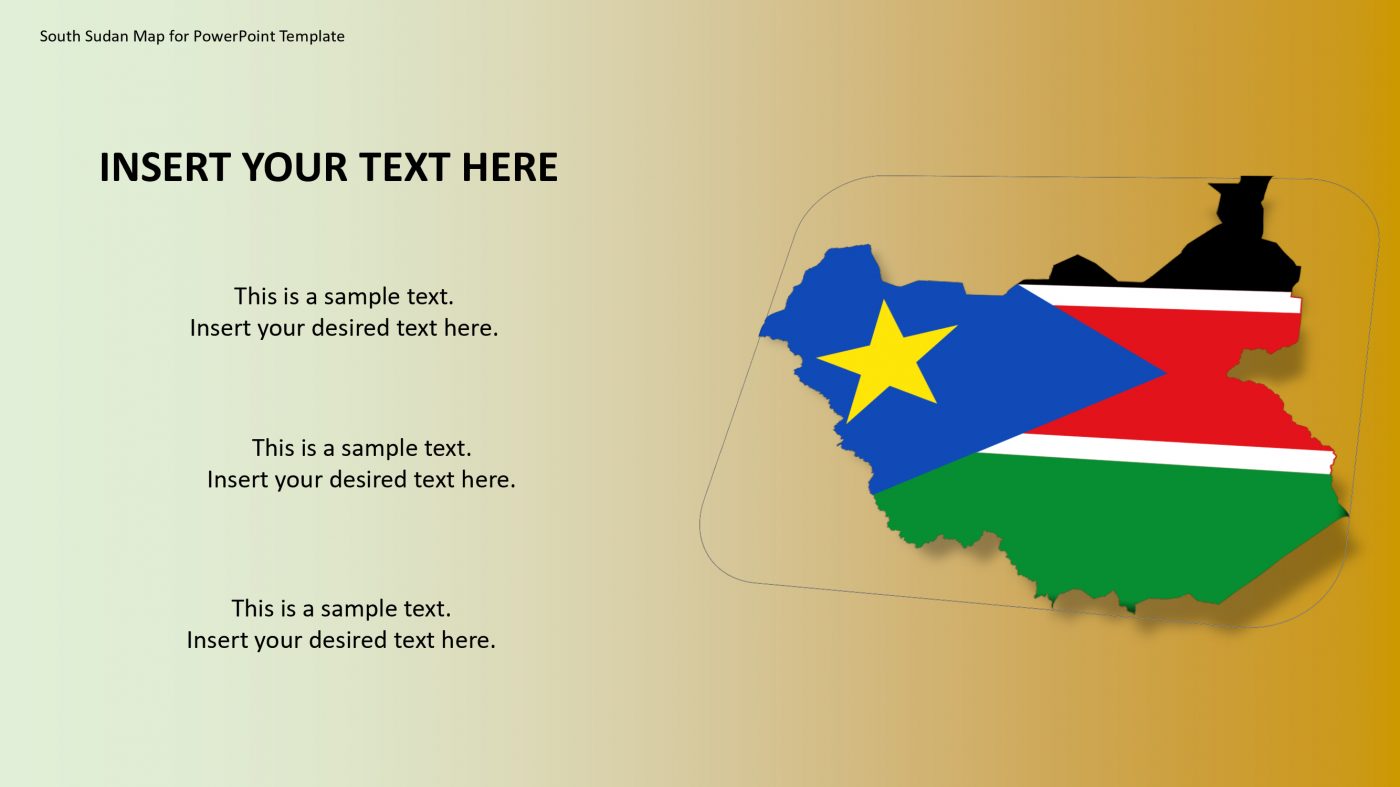 South Sudan Map for PowerPoint Template - Slidevilla