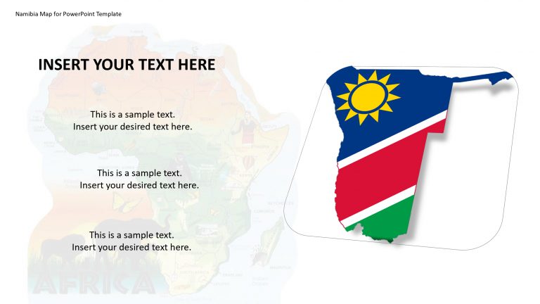 Namibia Map for PowerPoint Template - Slidevilla