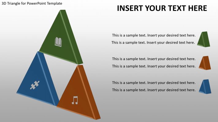 3D Triangle for PowerPoint Template - Slidevilla