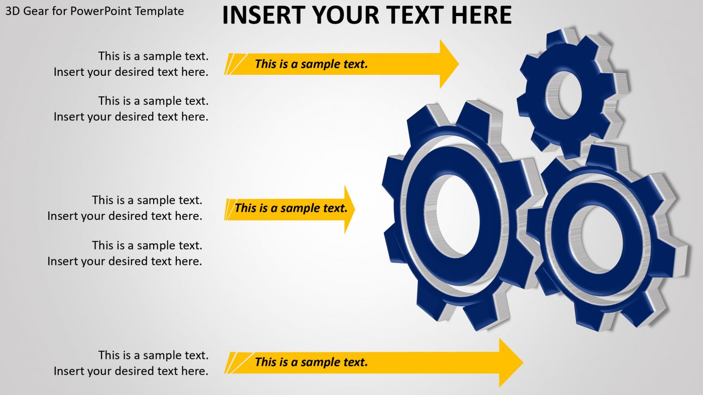 3D Gear for PowerPoint Template - Slidevilla