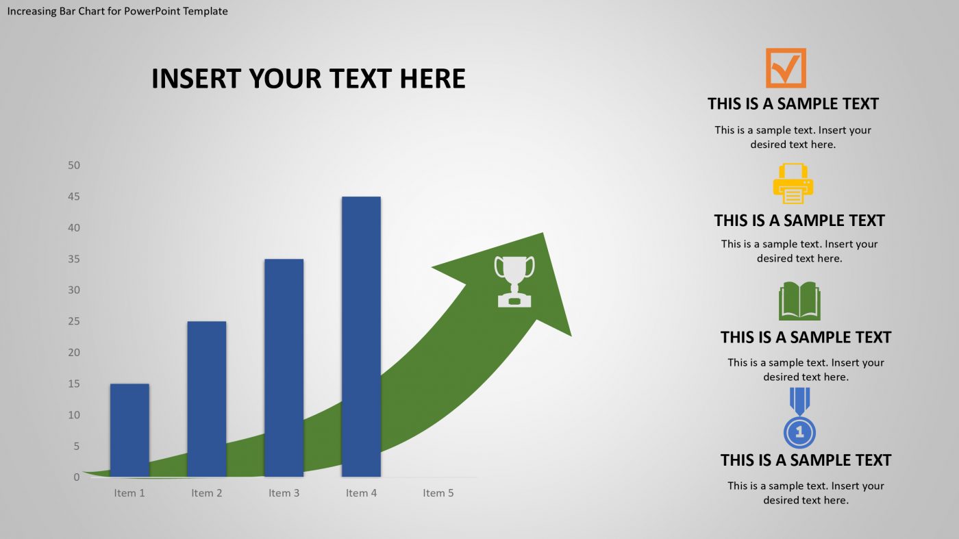 3D Bar Chart Growth for PowerPoint Template - Slidevilla