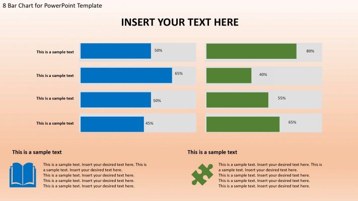 8 Bar Chart for PowerPoint Template - Slidevilla