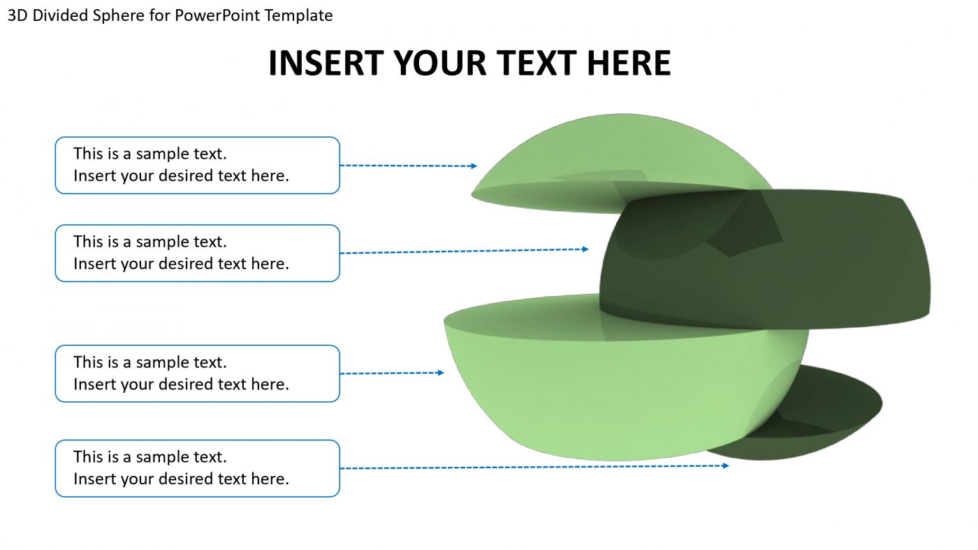 3D Divided Sphere for PowerPoint Template - Slidevilla