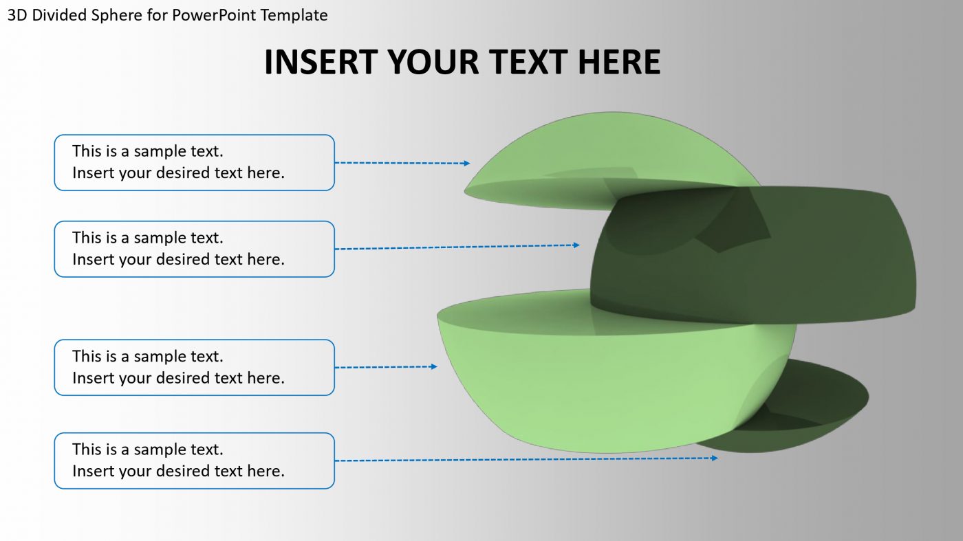 3D Divided Sphere for PowerPoint Template - Slidevilla