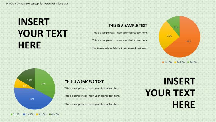 Pie Chart Comparison concept for PowerPoint Template - Slidevilla