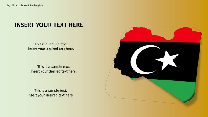 Libya Map for PowerPoint Template - Slidevilla