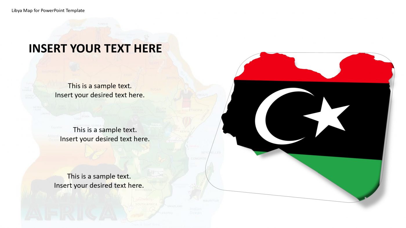 Libya Map for PowerPoint Template - Slidevilla