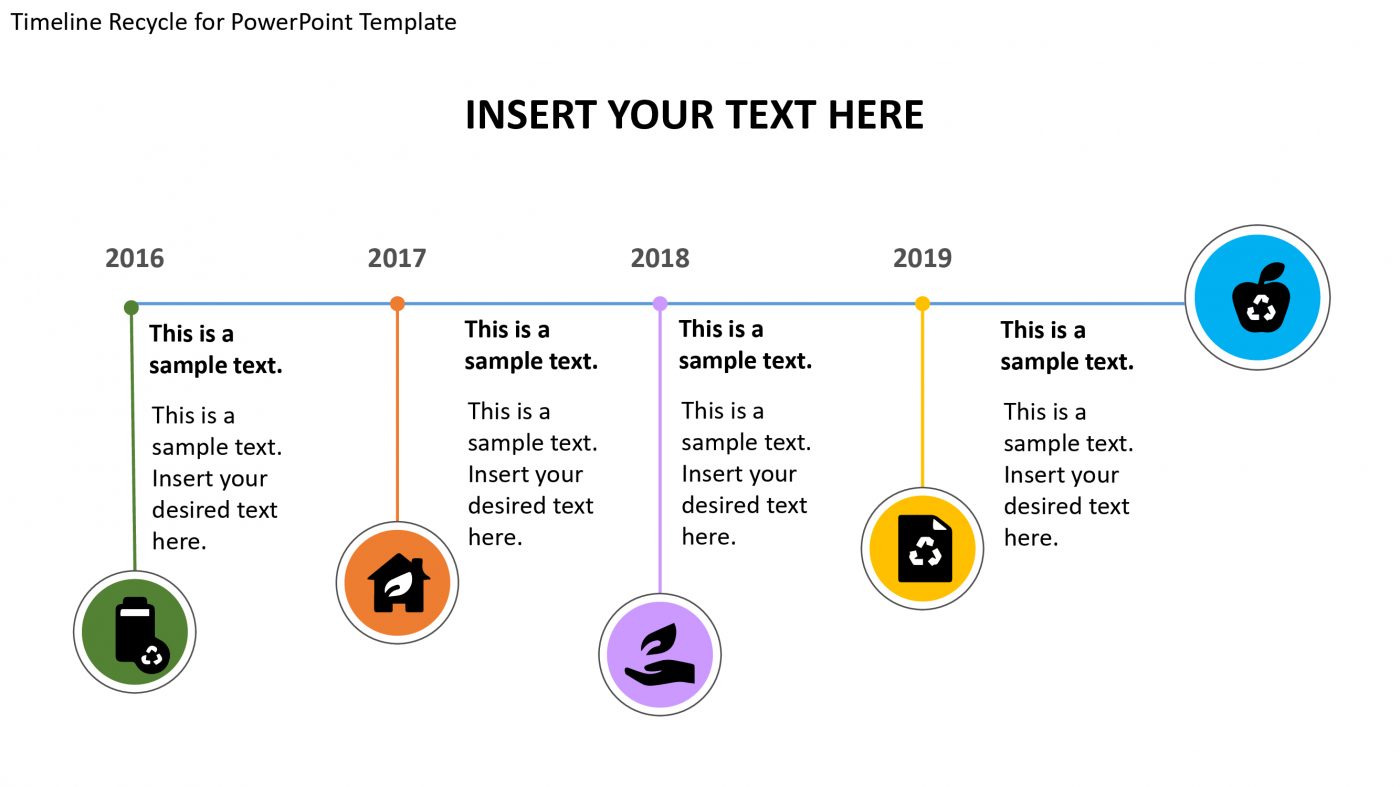 Timeline Recycle for PowerPoint Template - Slidevilla