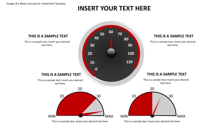 Gauges & 2 Meter concept for PowerPoint Template - Slidevilla