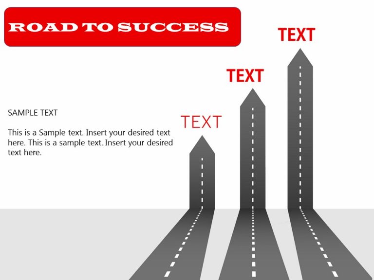 Roadmap To Success Powerpoint Slides Template