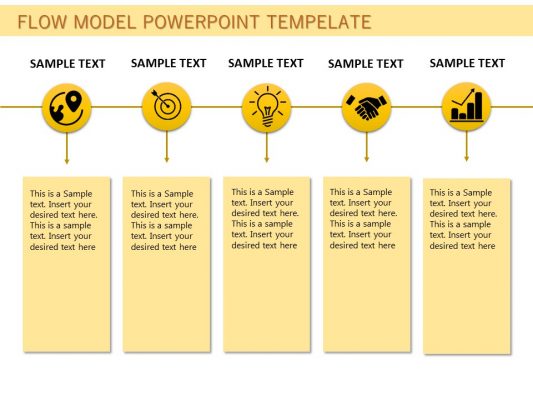 Flow Model PowerPoint Template Slide - Slidevilla