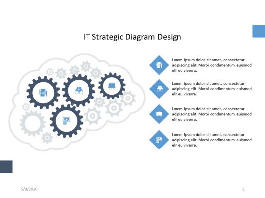 IT Strategic Diagram Design Slide Template