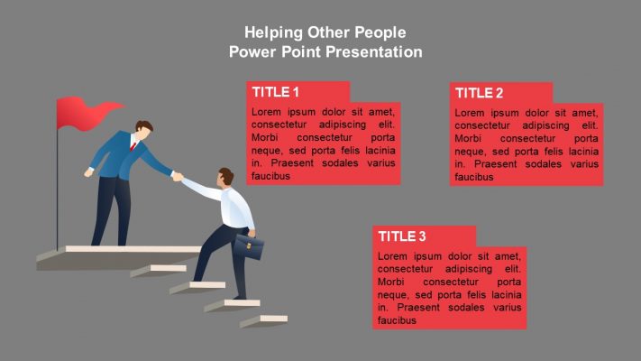 Helping Other People PowerPoint Template Slide Template