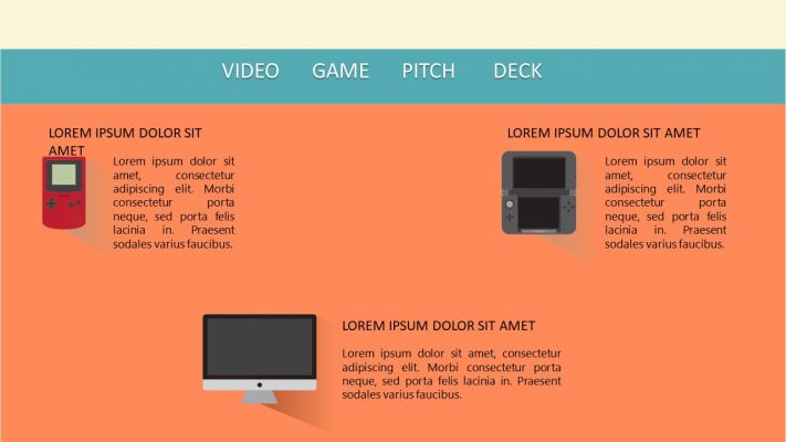 Video Game Pitch Deck for PowerPoint Slide Template