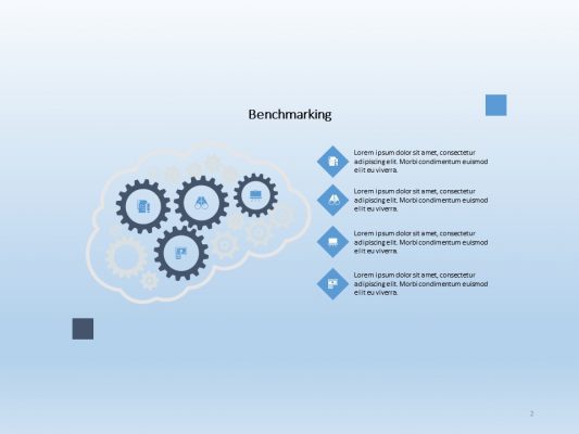 Benchmarking PowerPoint Template Slide Template