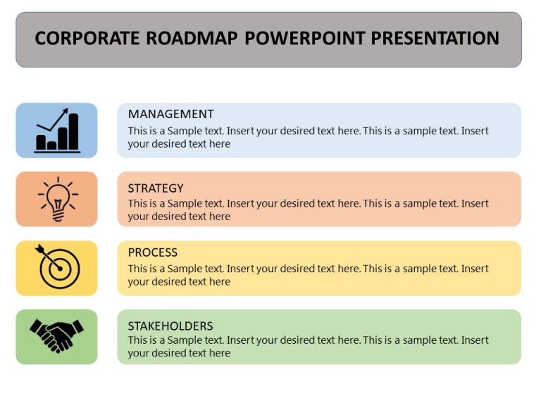 Corporate Roadmap PowerPoint Template Slide - Slidevilla