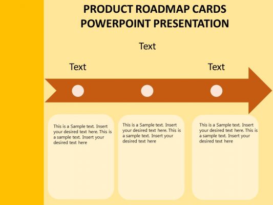 Product Roadmap Cards PowerPoint Template Slide - Slidevilla