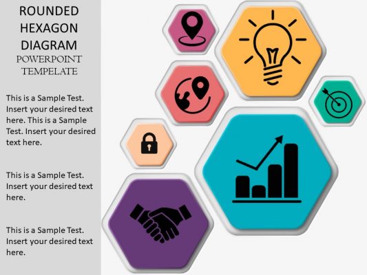 Rounded Hexagon Diagram for PowerPoint Slide - Slidevilla Rounded Hexagon Diagram for PowerPoint Slide - Slidevilla