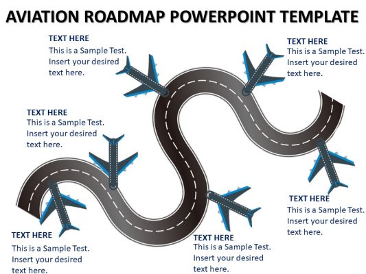 Aviation Roadmap PowerPoint Template Slide - Slidevilla