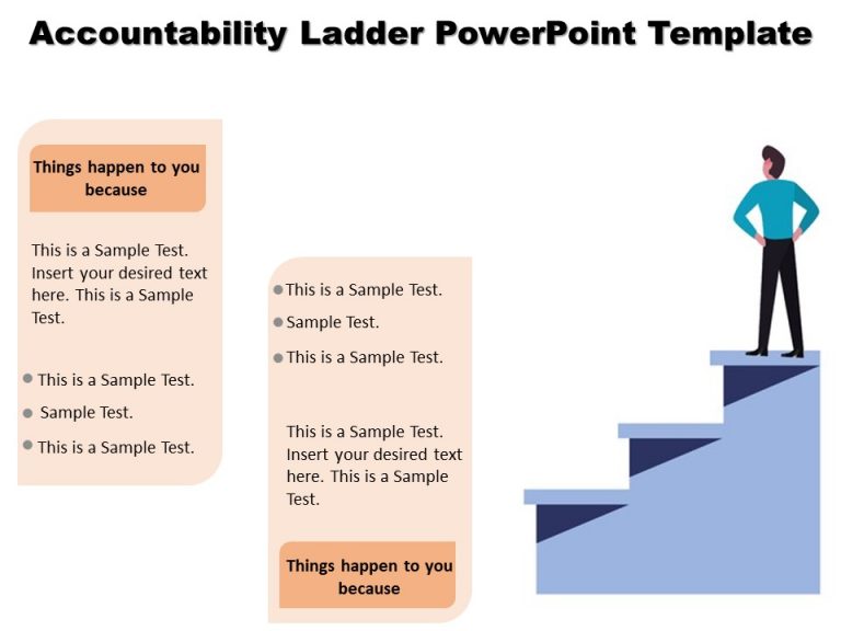 Accountability Ladder PowerPoint Template Slide - Slidevilla