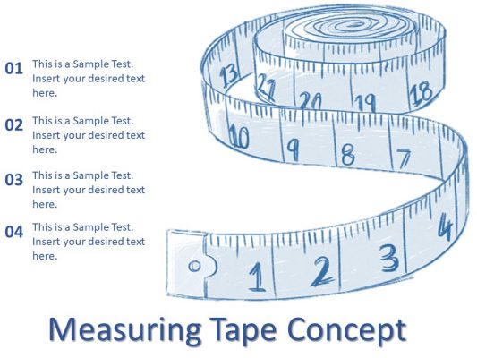 Measuring Tape Concept Slide PowerPoint Template Slide - Slidevilla