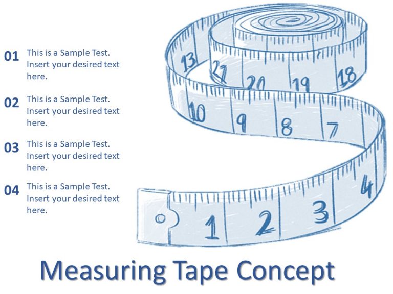 Measuring Tape Concept Slide PowerPoint Template Slide - Slidevilla