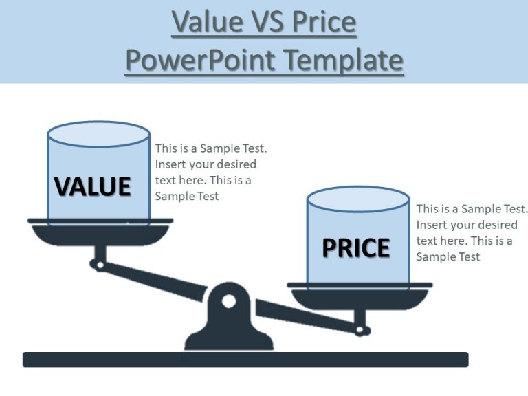 Value VS Price PowerPoint Template Slide - Slidevilla