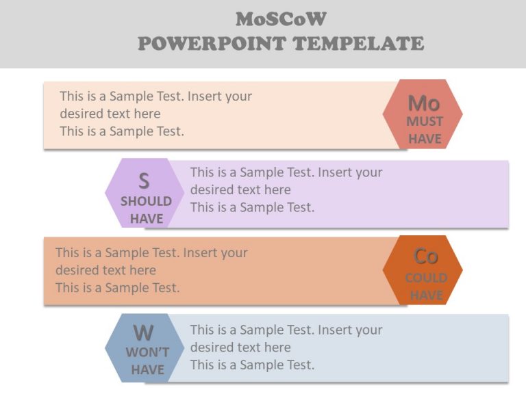 MoSCoW Method PowerPoint Slide Template Slide - Slidevilla