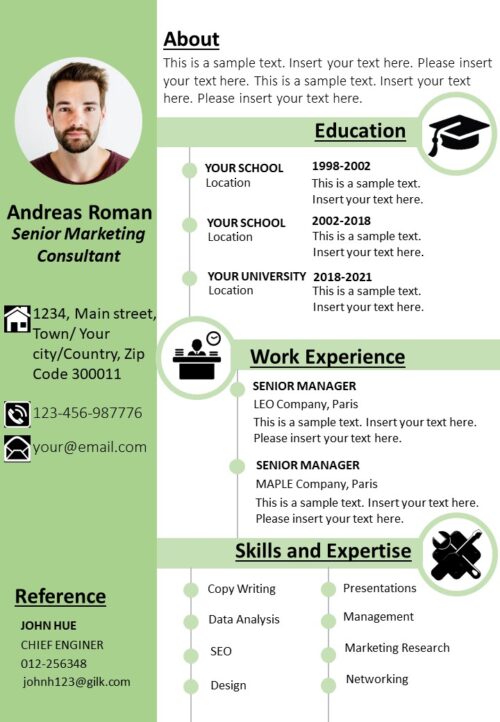 Senior Marketing Manager Resume Template Slidevilla