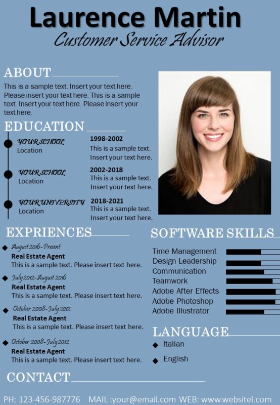Professional Customer Service Advisor Resume Template - Slidevilla
