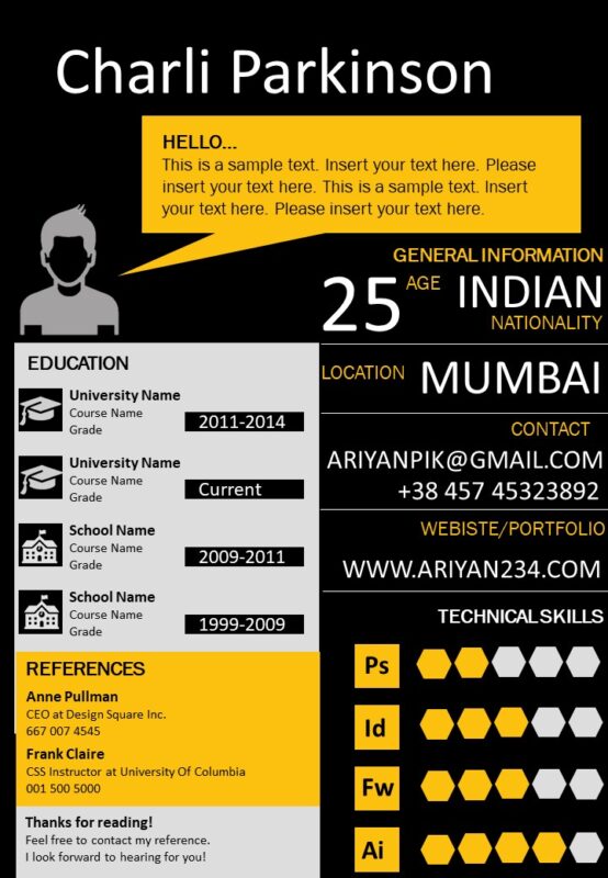 Animation Designer Resume Template - Slidevilla