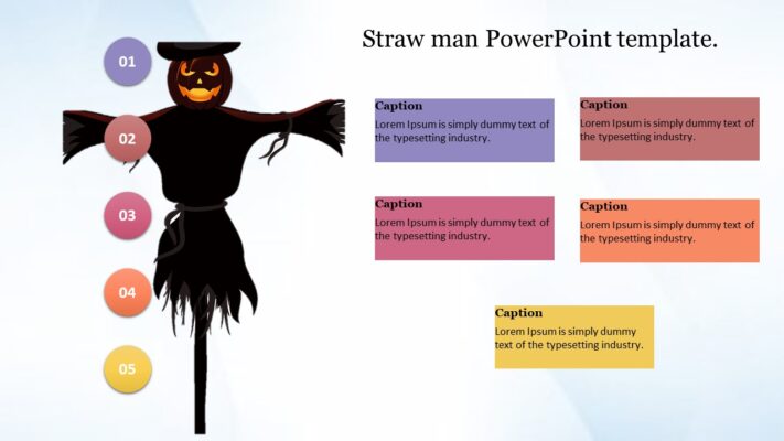 Straw Man PowerPoint Template - Slidevilla